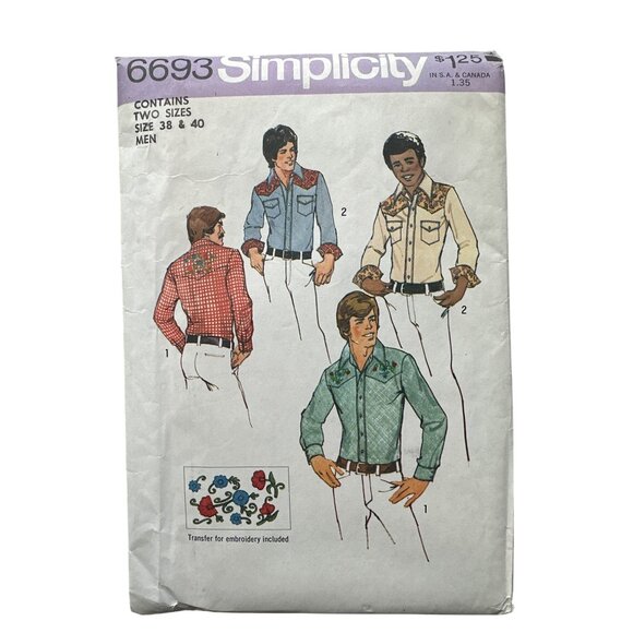 Simplicity | Other | Simplicity 6693 Sewing Pattern Shirt Sizes 38 4 ...